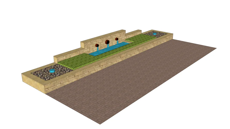 Water feature by Mike Bradley Option | 3D Warehouse