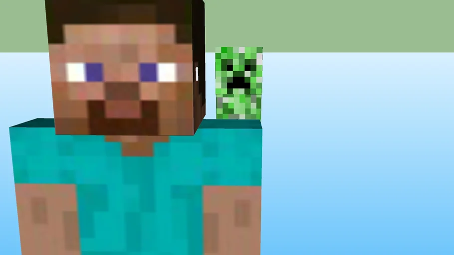 Minecraft Steve Minecraft Creeper airpods | 3D Warehouse