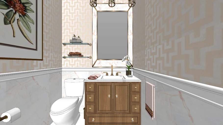 KJ Powder Room | 3D Warehouse