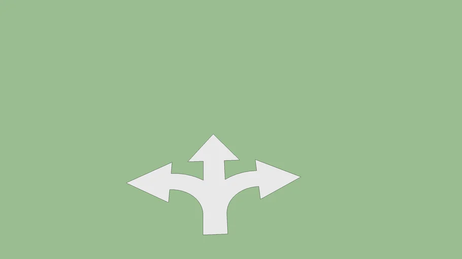 Any Way Road Direction Arrow | 3D Warehouse