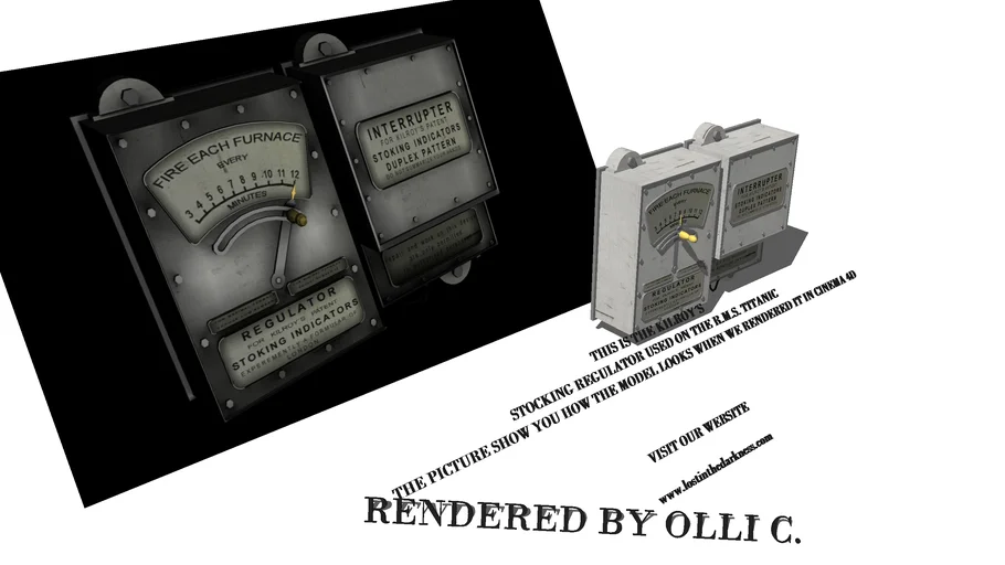 Titanic boilerroom component Kilroys Stoking regulator | 3D Warehouse