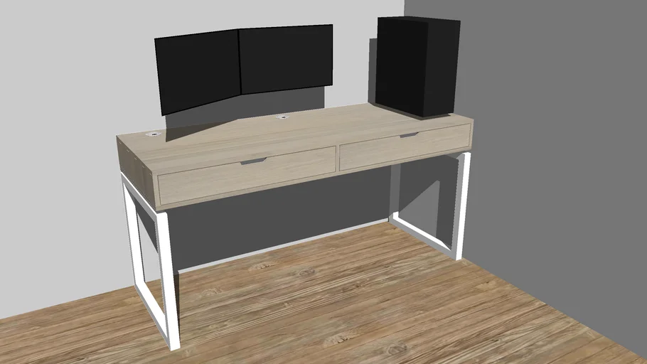 Pc Desk | 3D Warehouse