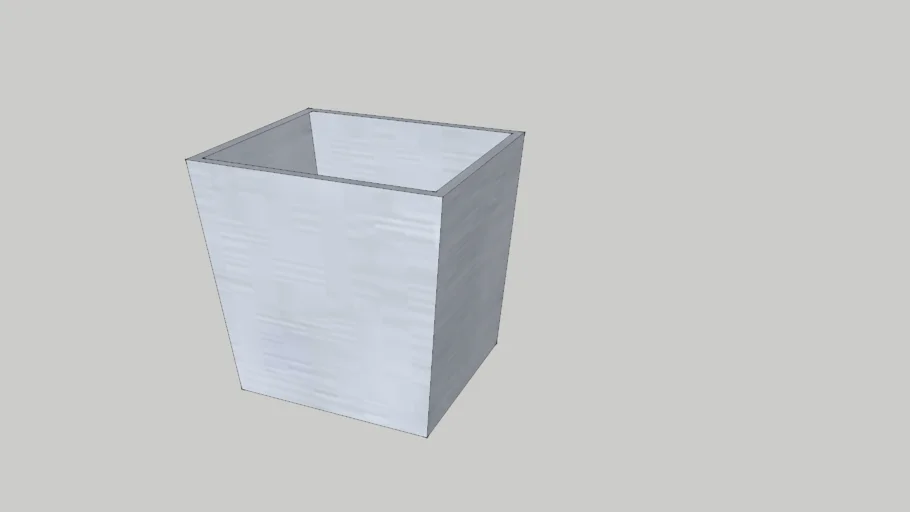 metal trash bin | 3D Warehouse