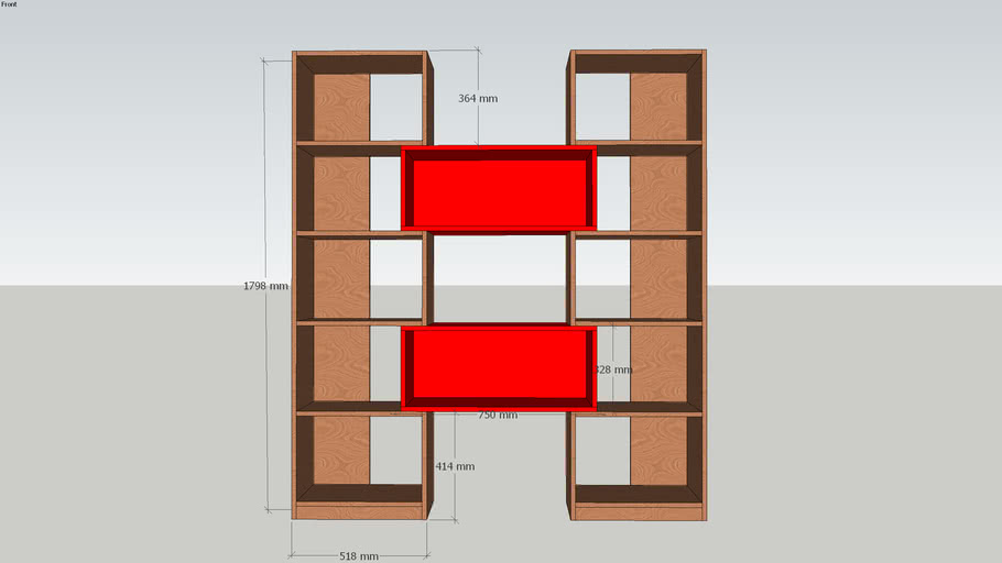 Open Book Shelf | 3D Warehouse