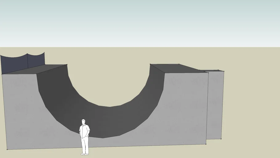 to scale quarter pipe | 3D Warehouse
