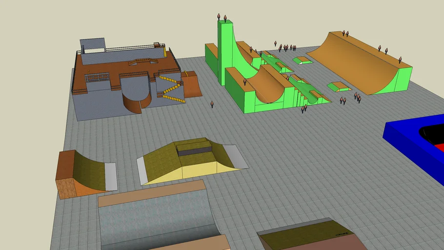 Big Skatepark | 3D Warehouse
