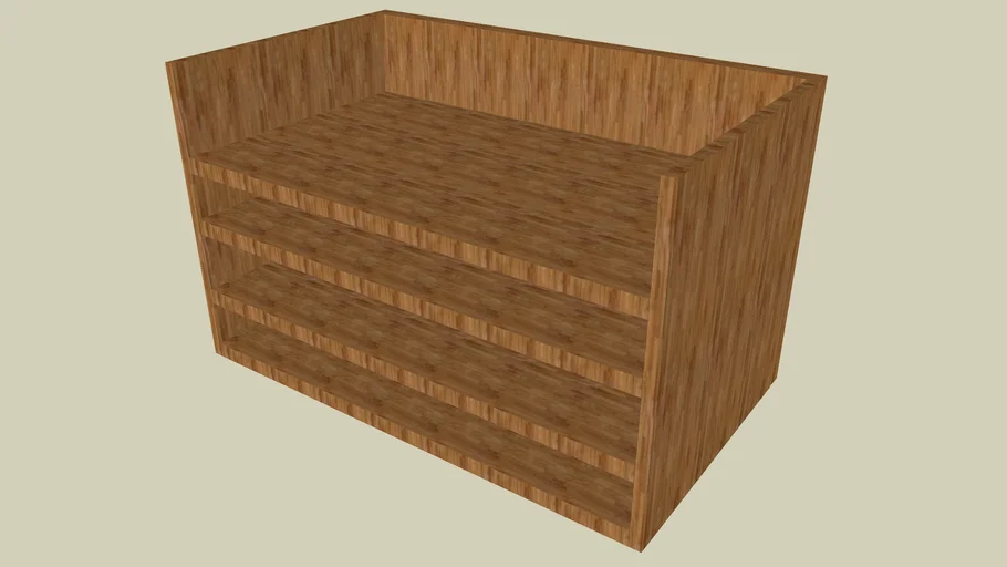 Wooden shelf | 3D Warehouse
