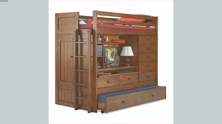 Two level bed | 3D Warehouse