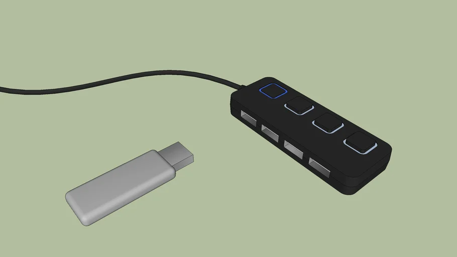 Anker USB Hub | 3D Warehouse