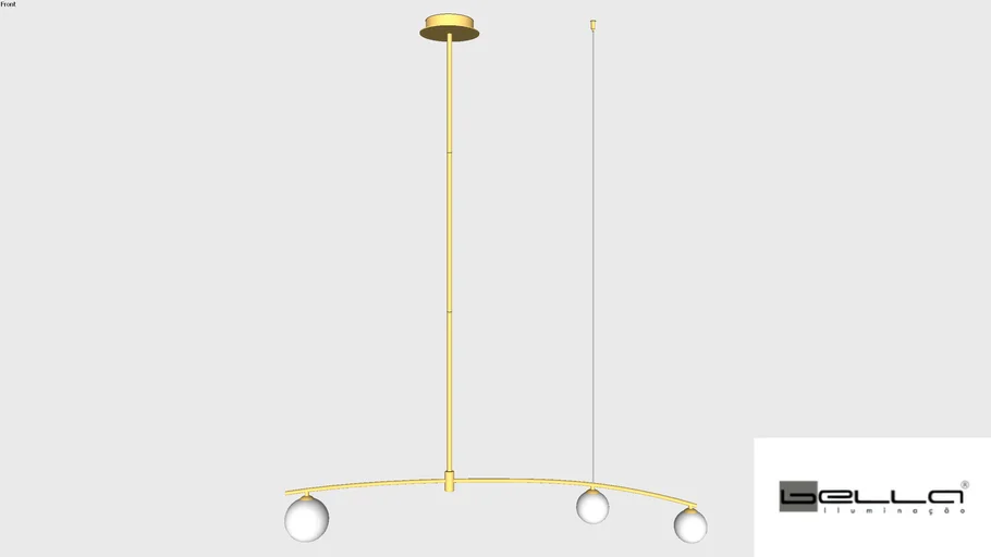 Bella Iluminação - Pendente Calder DW003 | 3D Warehouse