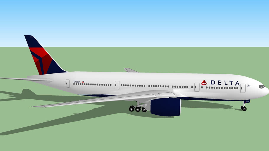 Delta 777-200 | 3D Warehouse