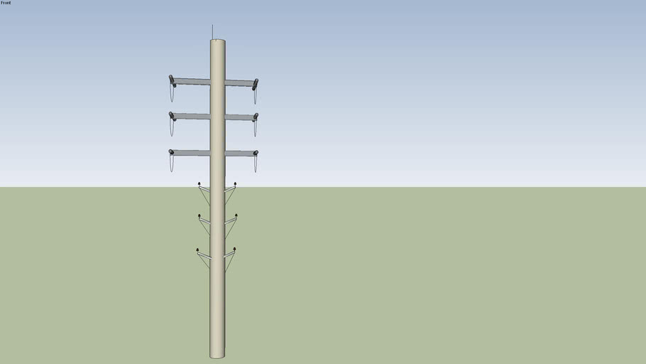 Concrete High Tension Wire Tower | 3D Warehouse