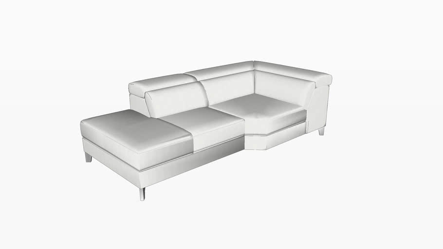 Natuzzi Volo Sofa 2821 200 | 3D Warehouse