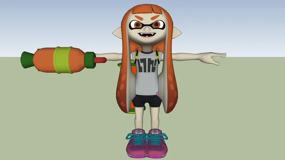 Splatoon Inkling Girl | 3D Warehouse