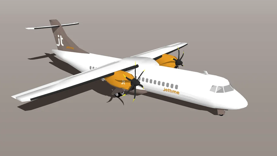 Jettime ATR-72 Aircraft | 3D Warehouse