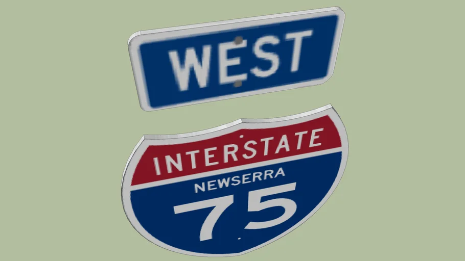 Interstate shield | 3D Warehouse