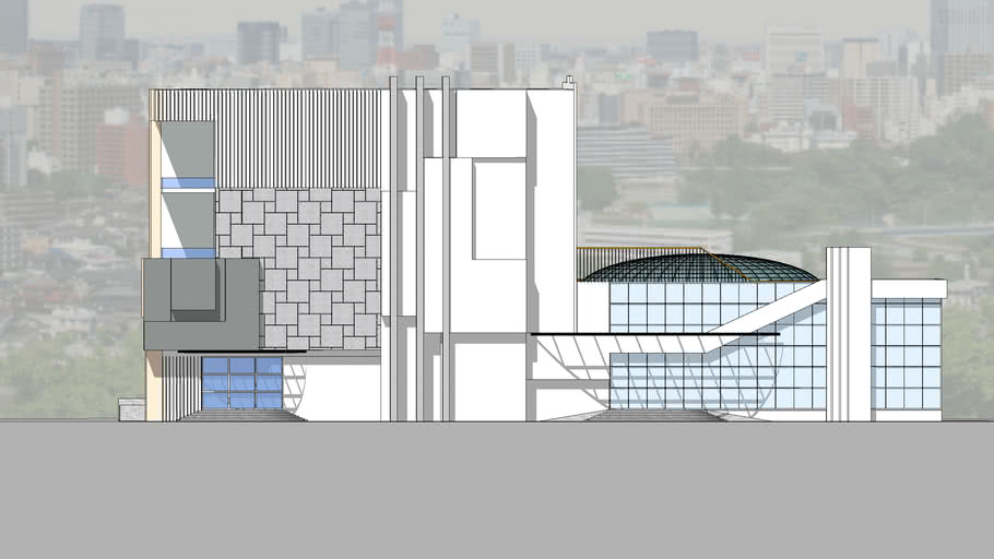 Shopping Mall Elevation Design | 3D Warehouse