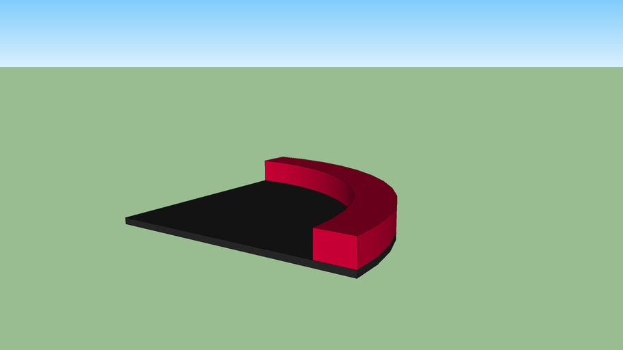 RCP Track 1/28 Scale Outside Turn | 3D Warehouse