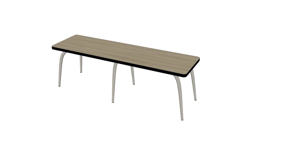 BANC BOIS CLAIR - PIEDS BRUTS.skp | 3D Warehouse