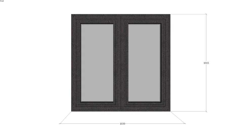 Reynaers_CS 77_Window_Outward Opening_Double Vent | 3D Warehouse