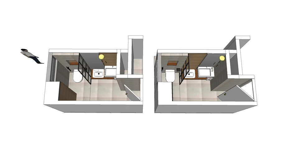 POWDER ROOM COMMON BATHROOM | 3D Warehouse