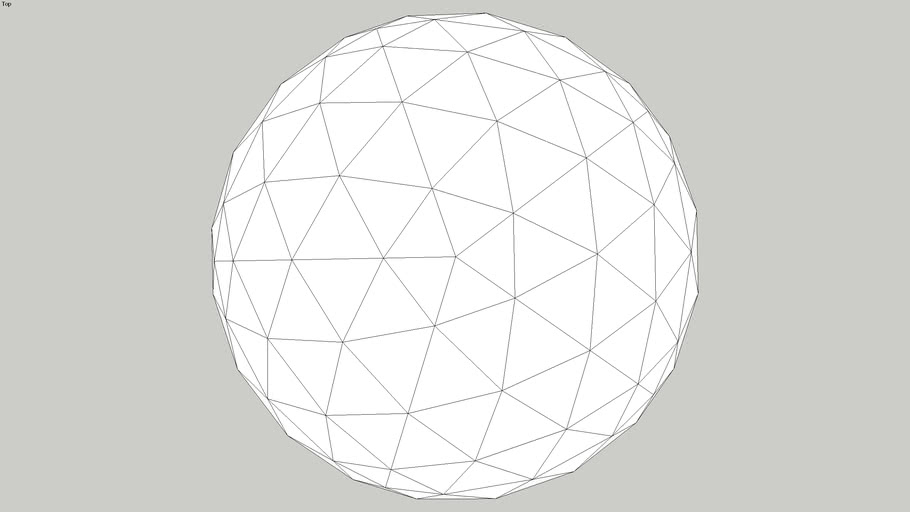 Geodesic dome 4v Krshke half sphere | 3D Warehouse