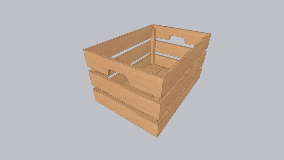 KNAGGLIG松木收納盒 | 3D Warehouse