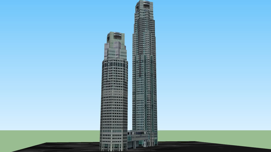 UOB plaza 1 and 2 | 3D Warehouse