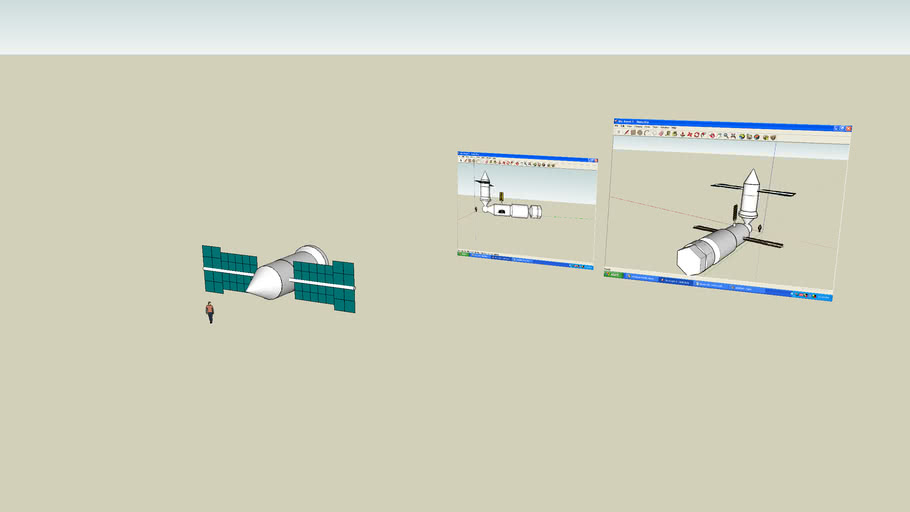 Mir space station Pt 3 Kvant 2 | 3D Warehouse
