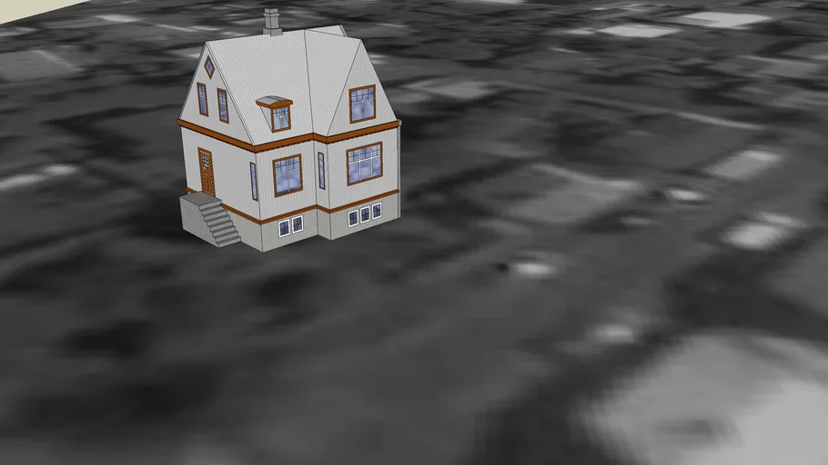 corrugated iron house from Iceland | 3D Warehouse