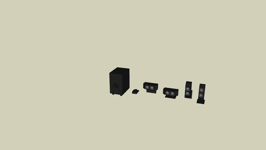 Logitech X540 5.1 Speaker System | 3D Warehouse