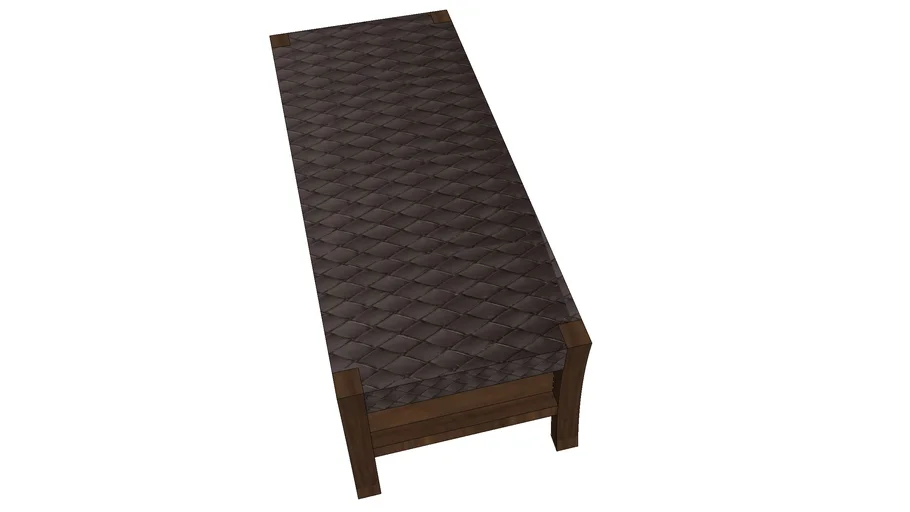 Leather weave bench | 3D Warehouse