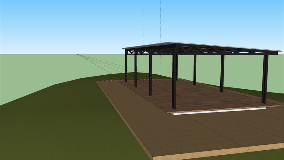 estructura techado de lamina | 3D Warehouse