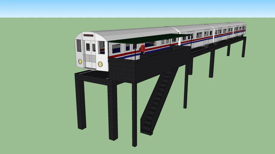 L - Train Platform Station | 3D Warehouse