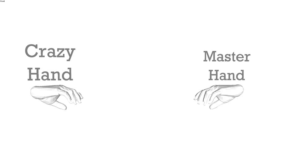 Crazy Hand and Master Hand | 3D Warehouse