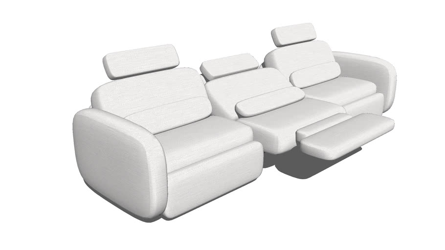 Sofá Momento 3,30m - PLATAFORMA4 | 3D Warehouse