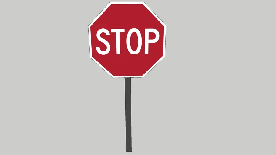 stop sign | 3D Warehouse