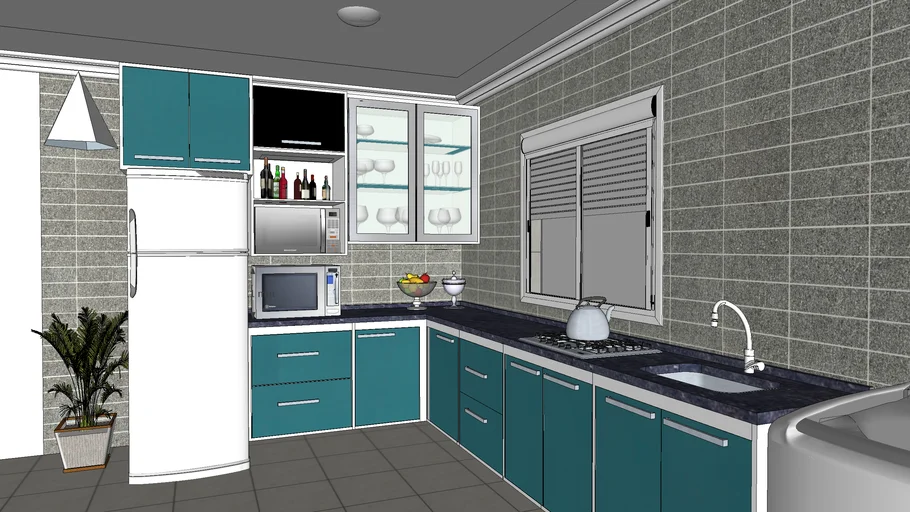 Cozinha em MDF | 3D Warehouse