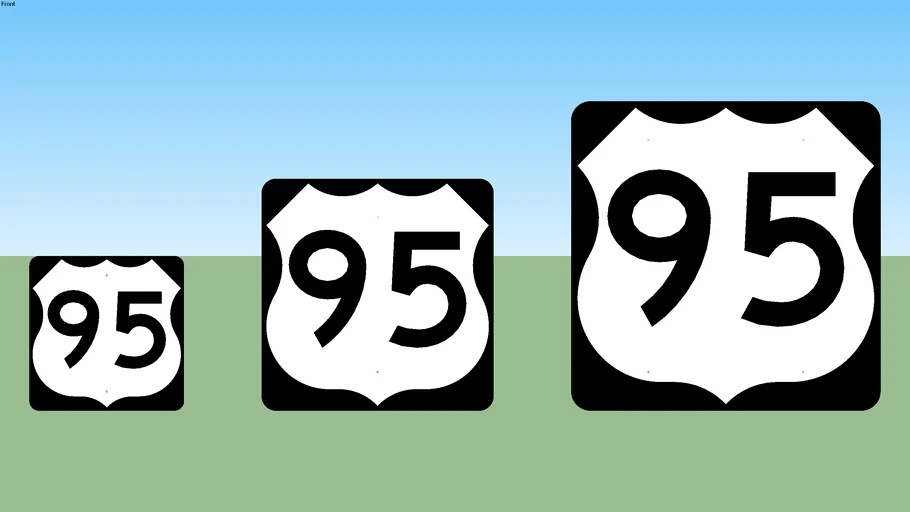 U.S. 95 Sign | 3D Warehouse