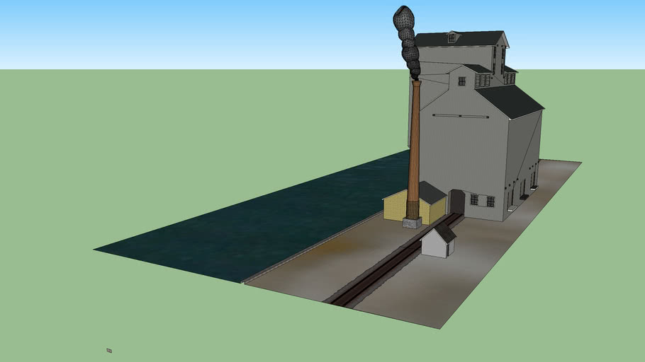 G.T.R. Elevator - Point Edward, Ontario (textured) | 3D Warehouse