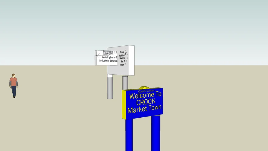 Crook County Durham signs | 3D Warehouse