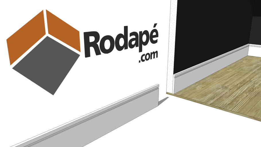 Rodapé MDF ULTRA 20 CM 1 Friso | 3D Warehouse