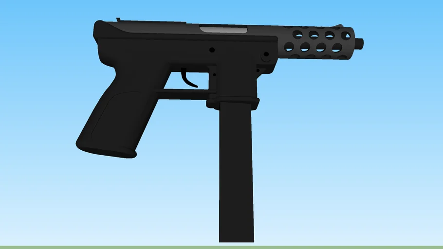 Machine Pistol Tec-9 SMG Handgun | 3D Warehouse