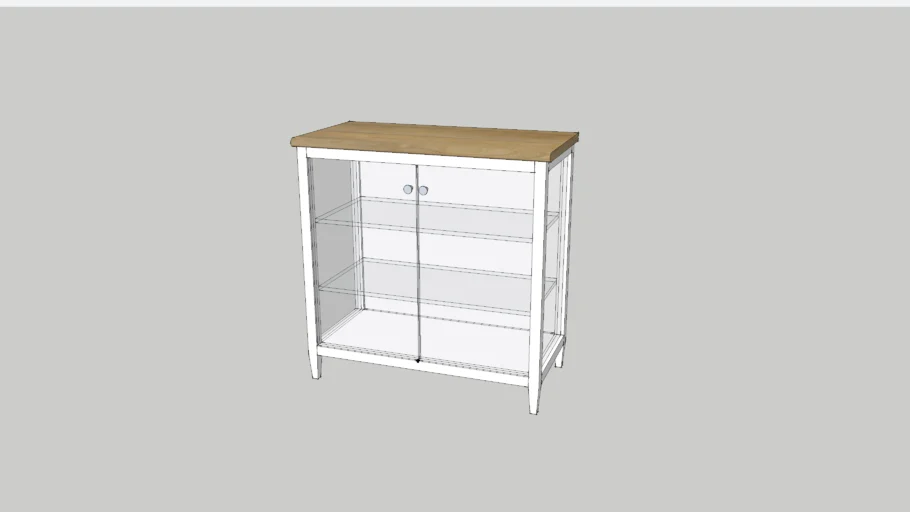 glass display case 1240 high | 3D Warehouse