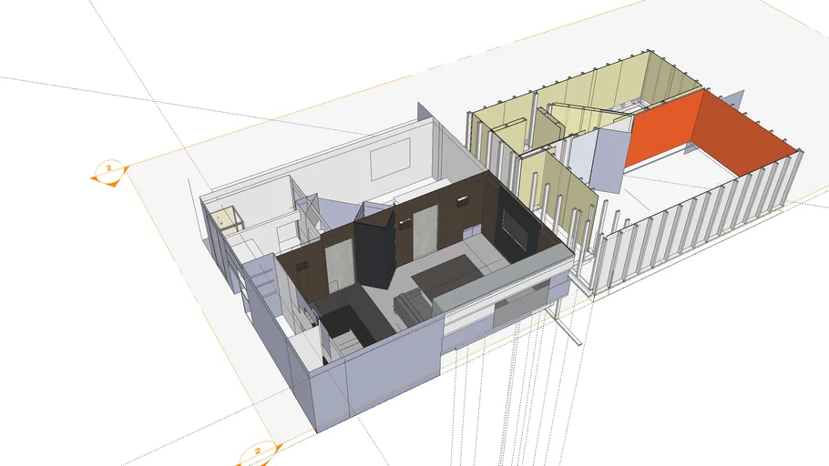 Backyard barn layout upstairs | 3D Warehouse