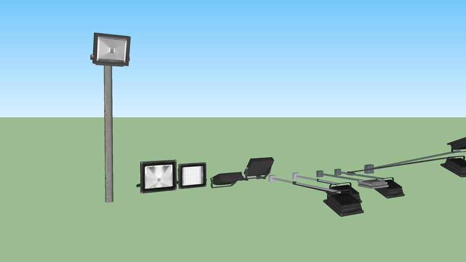 Attached+floodlight | 3D Warehouse