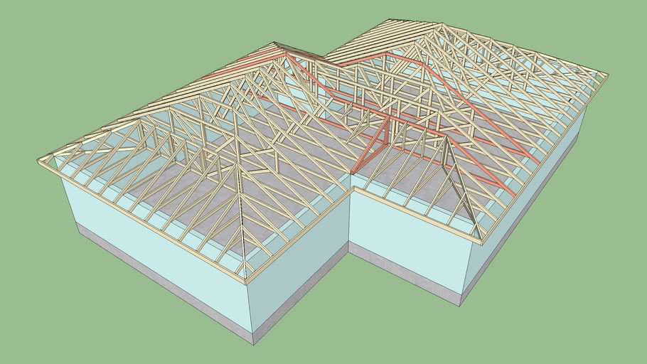 Complex Truss Roof 8 | 3D Warehouse
