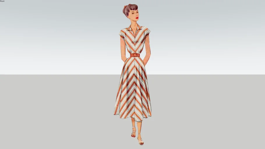 Diane 2D Woman | 3D Warehouse