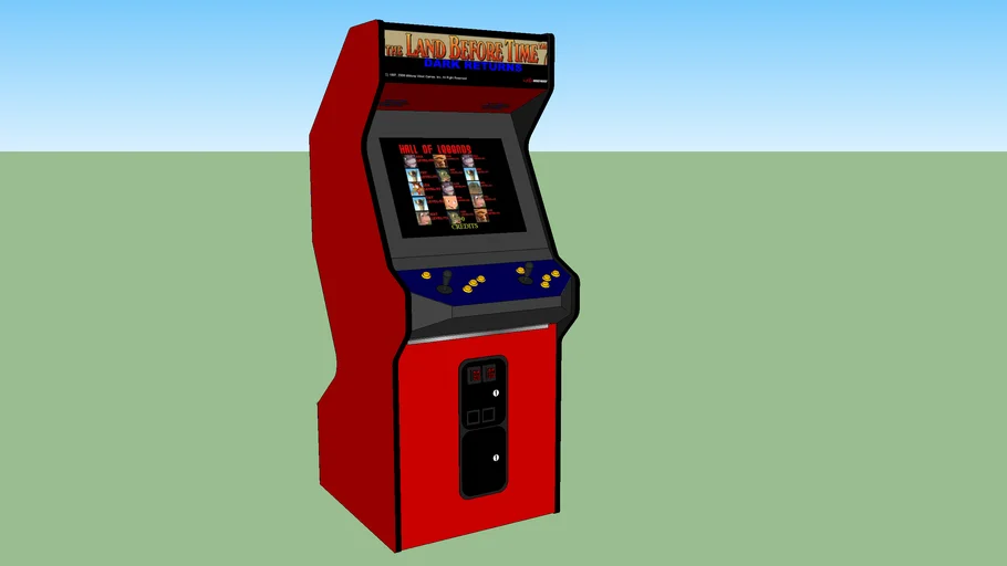 The Land Before Time: Dark Returns (Dynamo Custom Cabinet) Arcade | 3D Warehouse