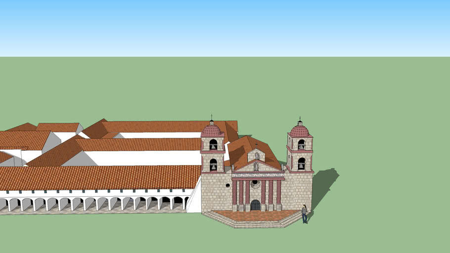 Mission Santa Barbara by Ethan Tsao | 3D Warehouse